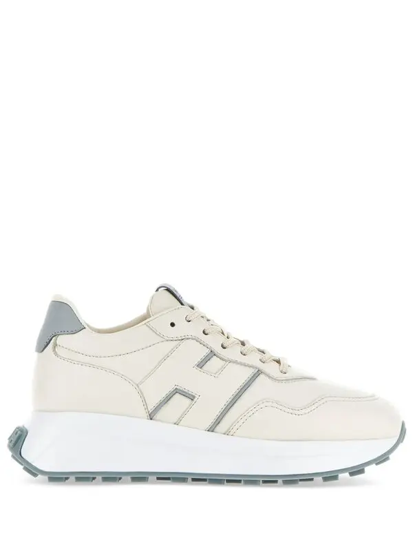 Hogan Logo-patch Sneakers - Neutrals