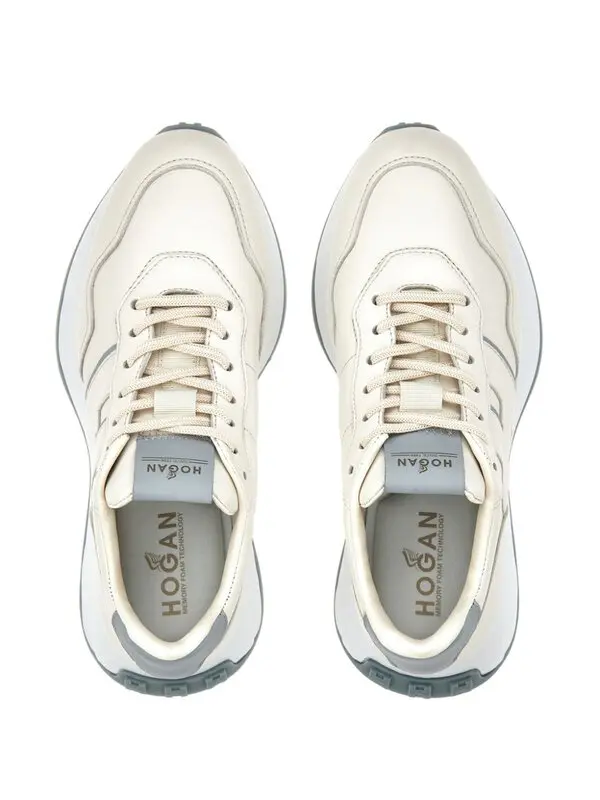 Hogan Logo-patch Sneakers - Neutrals