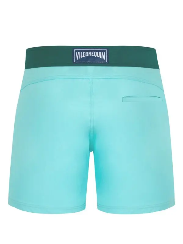 Vilebrequin Logo-patch Swim Shorts - Blue