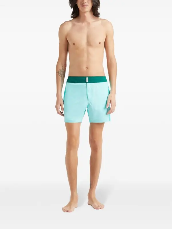 Vilebrequin Logo-patch Swim Shorts - Blue