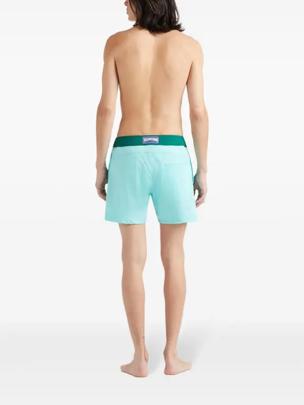 Vilebrequin Logo-patch Swim Shorts - Blue
