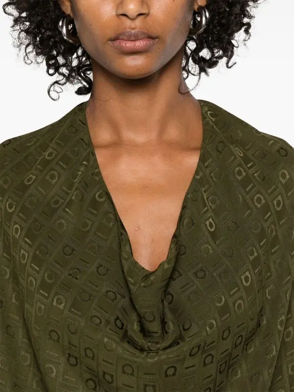 FERRAGAMO Asymmetric Silk Dress