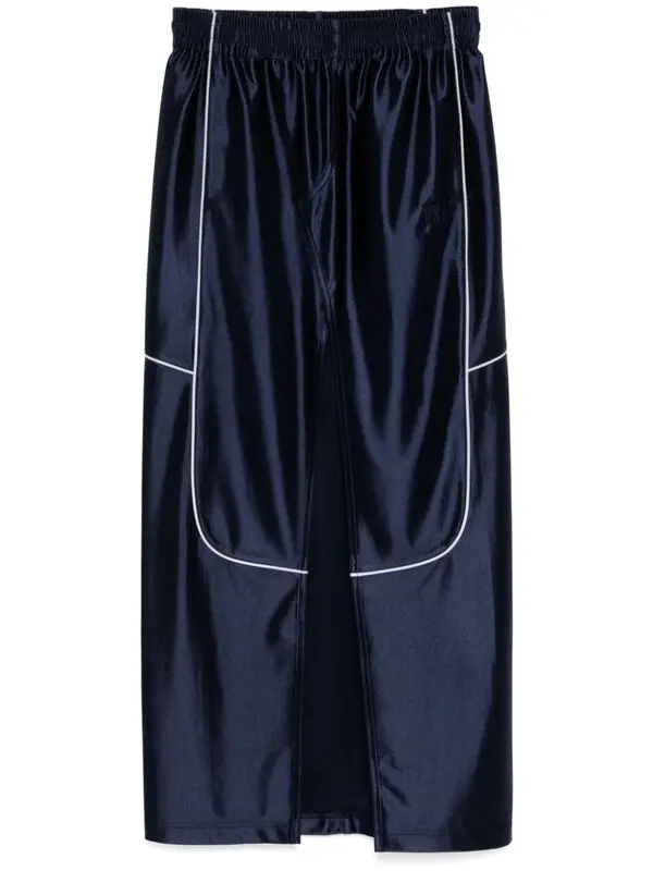 Alexander Wang Piped Logo-embroidered Skirt