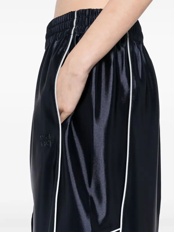 Alexander Wang Piped Logo-embroidered Skirt