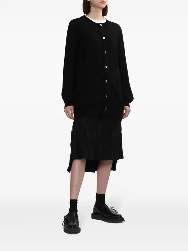 BLACK COMME DES GARÇONS Wool Cardigan