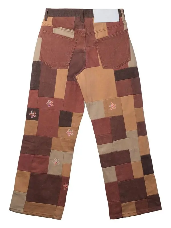 GLASS CYPRESS Military Patchwork Jeans