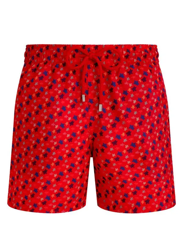 Vilebrequin Turtle-print Swim Shorts - Red