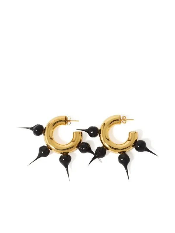 Sunnei Small Spike Hoop Earrings - Gold