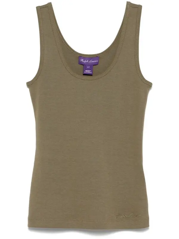 Ralph Lauren Fine-ribbed Tank Top - Green