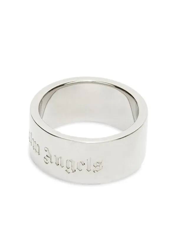 Palm Angels Logo Band Ring