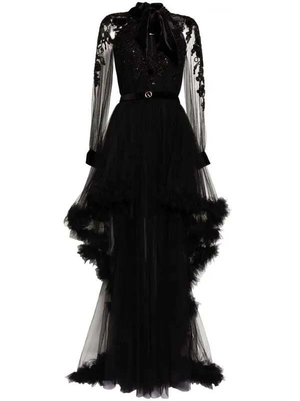 SAIID KOBEISY Bead-embellished Dress