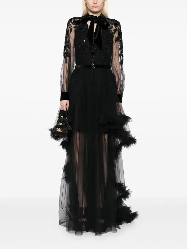 SAIID KOBEISY Bead-embellished Dress
