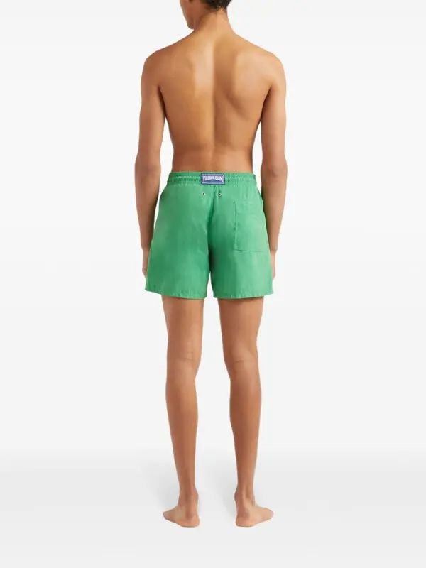 Vilebrequin Logo Patch Swim Shorts - Green