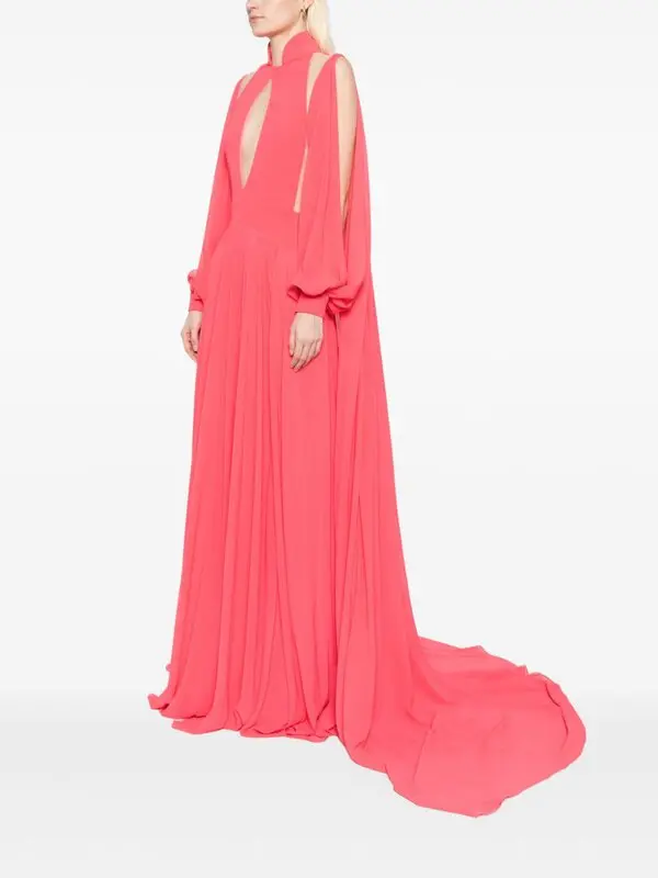 SAIID KOBEISY Crepe Georgette Gown