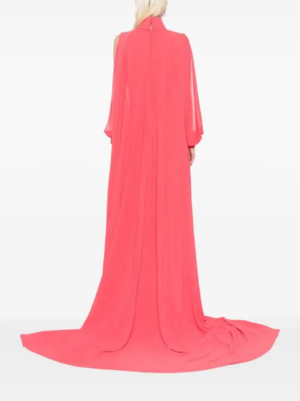 SAIID KOBEISY Crepe Georgette Gown