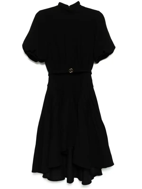 SAIID KOBEISY Crepe Short Dress - Black