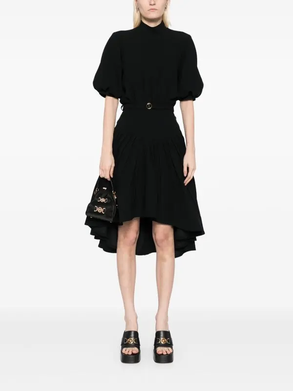 SAIID KOBEISY Crepe Short Dress - Black