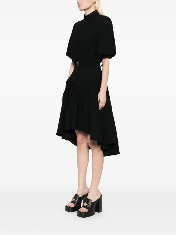 SAIID KOBEISY Crepe Short Dress - Black