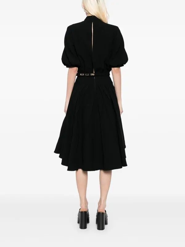 SAIID KOBEISY Crepe Short Dress - Black
