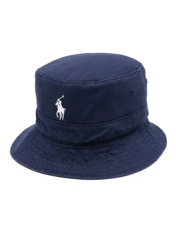 Ralph Lauren Pony Bucket Hat - Blue