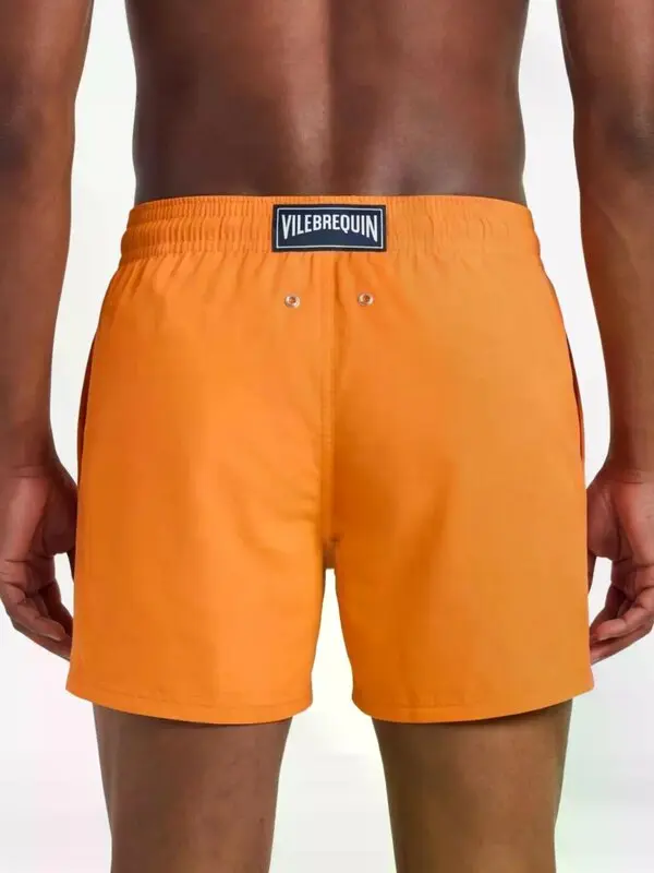 Vilebrequin Logo-patch Swim Shorts - Orange