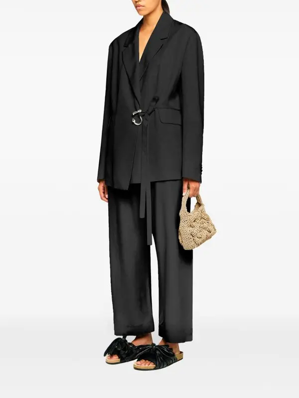 JW Anderson Wrap-design Blazer - Black