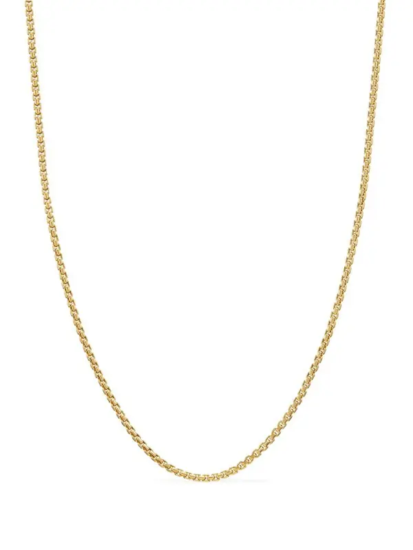 David Yurman 18kt Yellow Box Chain Necklace - Gold
