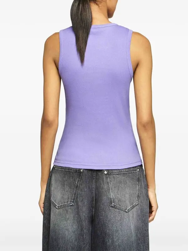 JW Anderson Logo-embroidered Top - Purple