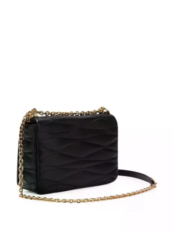 Furla 1927 Quilted Leather Shoulder Bag - Black