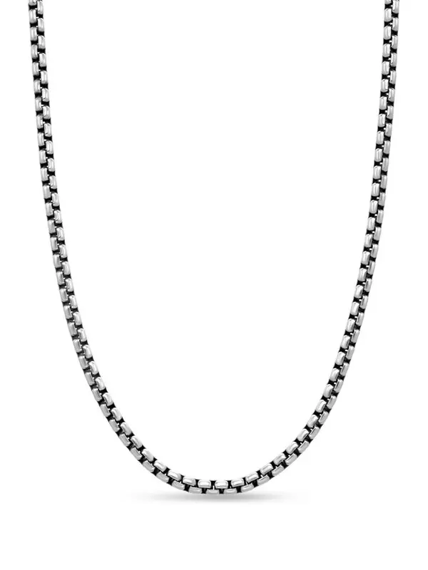 David Yurman 14kt Yellow Gold And Sterling Box Chain Necklace