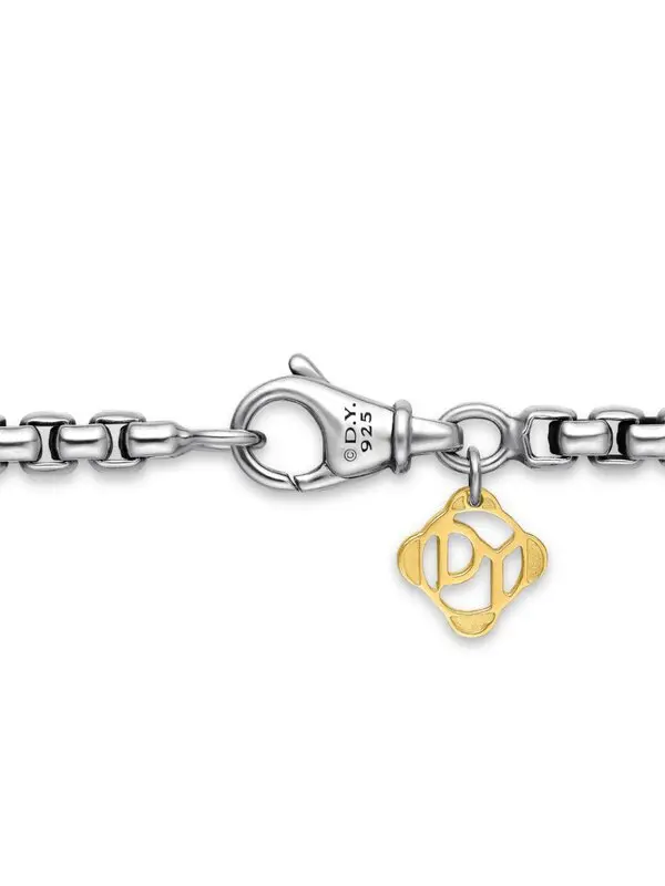 David Yurman 14kt Yellow Gold And Sterling Box Chain Necklace