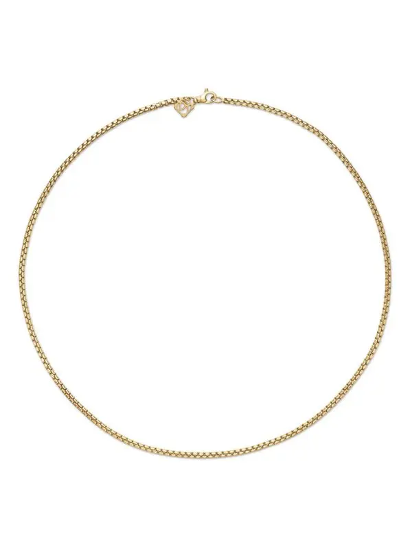 David Yurman 18kt Yellow 2.7mm Box Chain Necklace - Gold