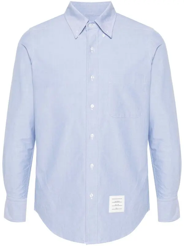 Thom Browne Rwb-grosgrain Cotton Shirt