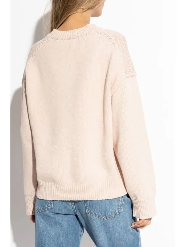 Theory Crew Neck Jumper - Pink