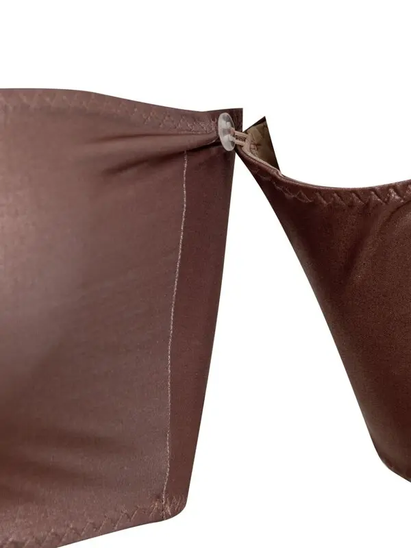 ALESSANDRO VIGILANTE Shiny Bikini Set - Brown