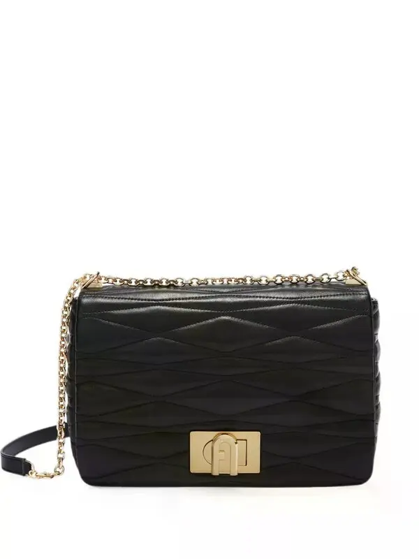Furla Quilted Crossbody Bag - Black