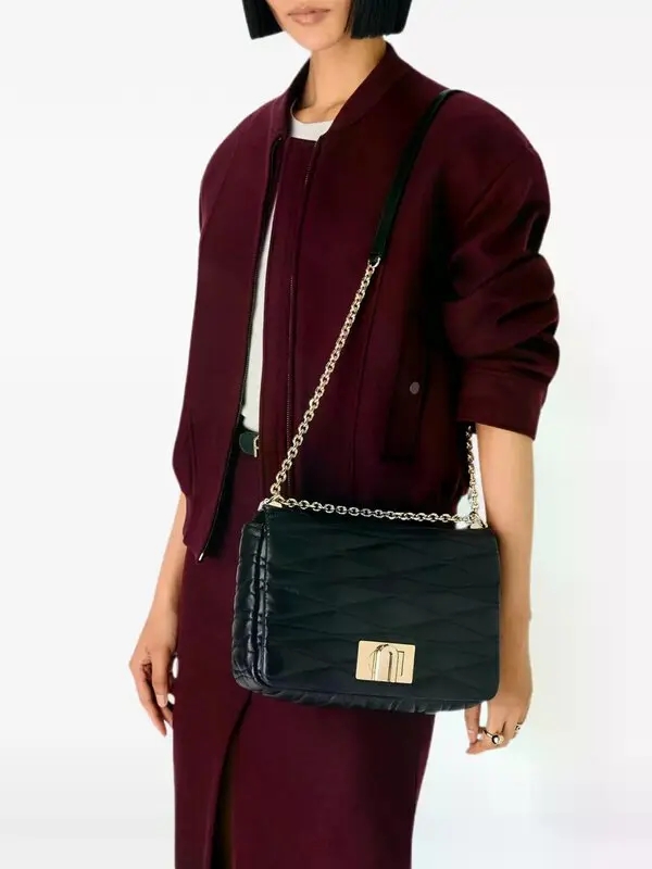 Furla Quilted Crossbody Bag - Black