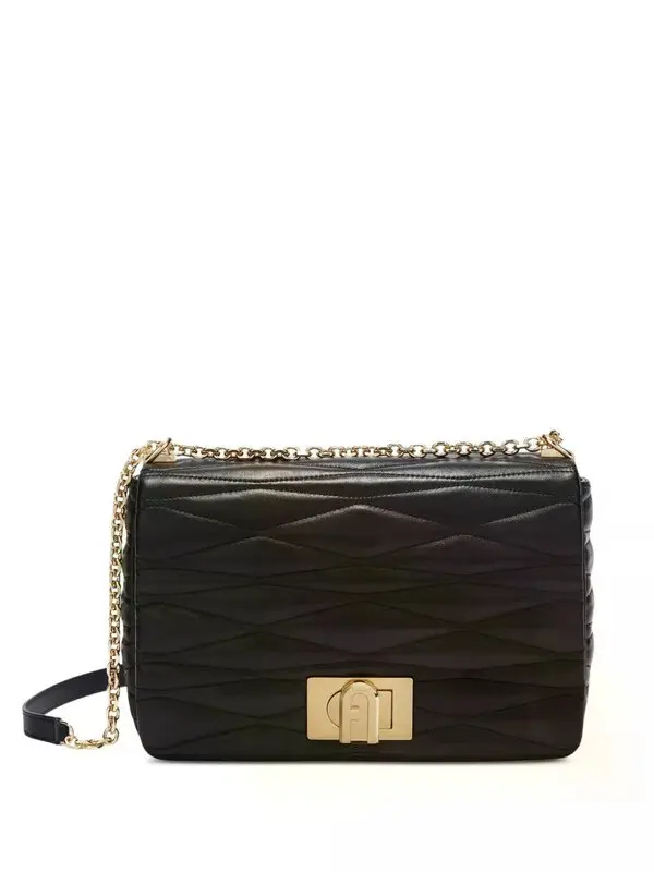 Furla Quilted Crossbody Bag - Black