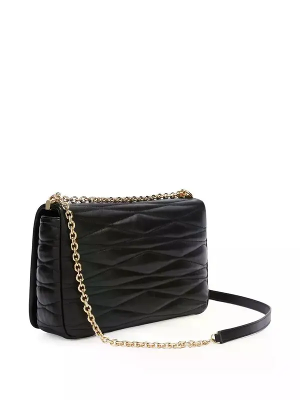 Furla 1927 Quilted Leather Crossbody Bag - Black