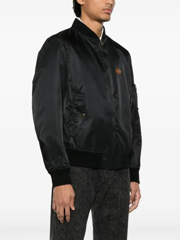 Valentino Garavani Zip-up Bomber Jacket - Black