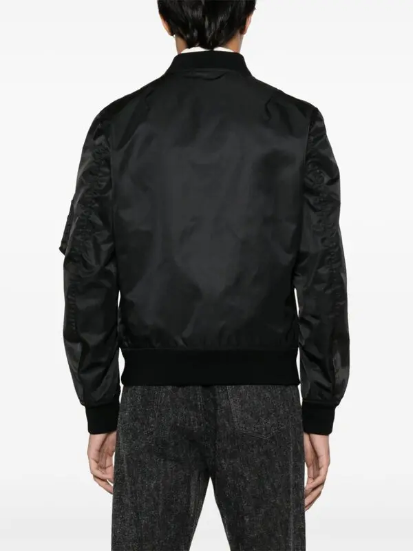 Valentino Garavani Zip-up Bomber Jacket - Black