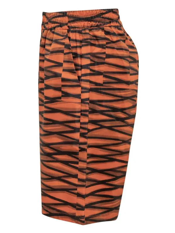 PIERRE-LOUIS MASCIA Abstract-print Shorts