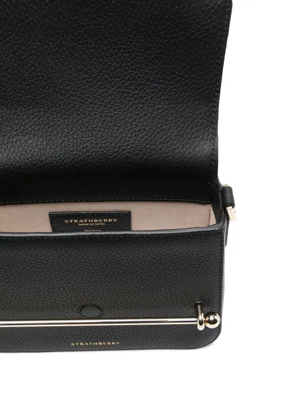 Strathberry Mini Ace Crossbody Bag - Black