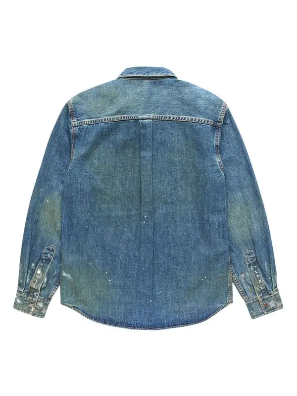Helmut Lang Painted Denim Shirt - Blue
