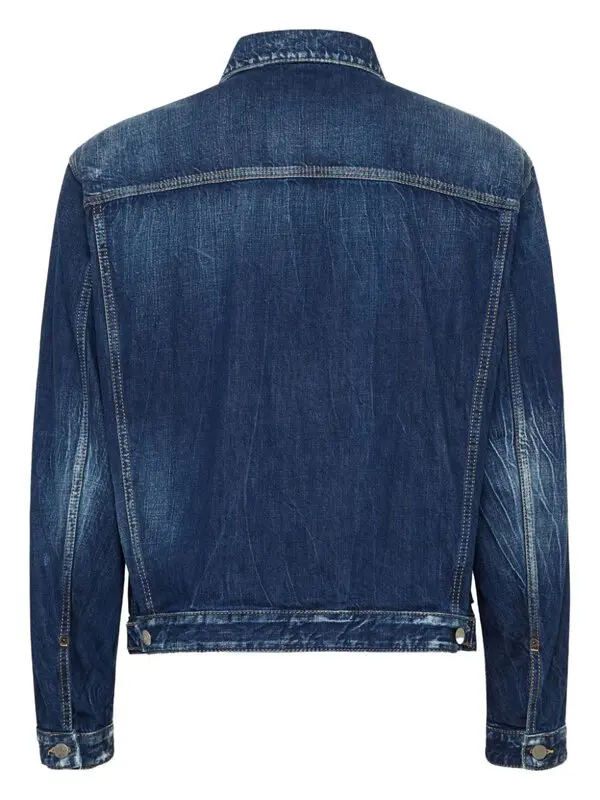 Dsquared2 Zippered Denim Trucker Jacket