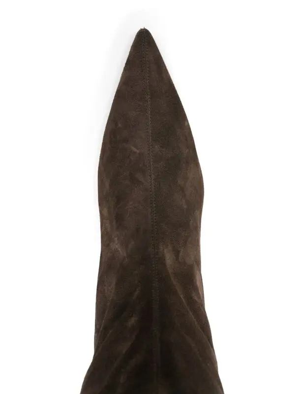 Khaite 40mm Andee Knee High Boots - Brown