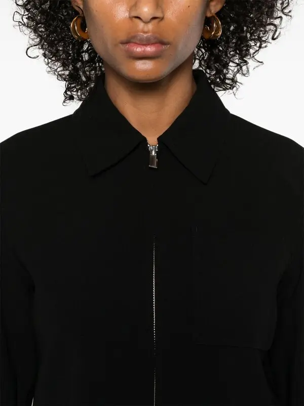 新品Theory Compact Crepe Zip Up Bomber LB01001SH_Front_08712820-7b4f-