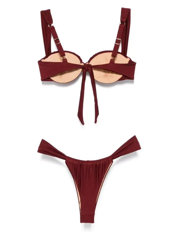 NOIRE SWIMWEAR Mahogany Bikini Set - Red