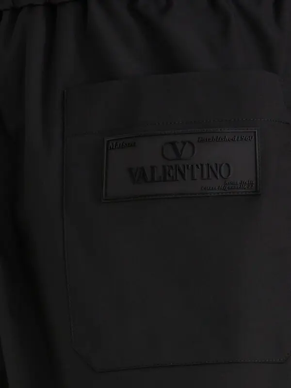 Valentino Garavani Logo-appliqué Bermuda Shorts