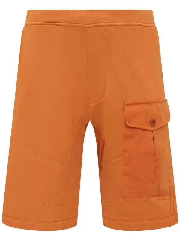 TEN C Garment-dyed Fleece Shorts